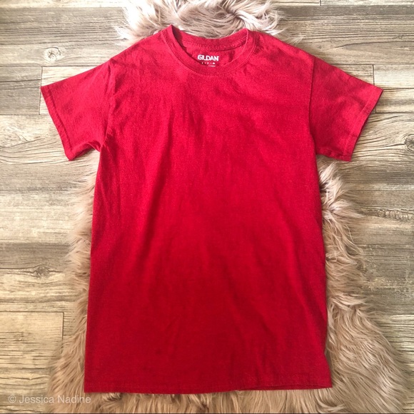 Gildan | Shirts | Gildan Mens Red Heather Tshirt | Poshmark